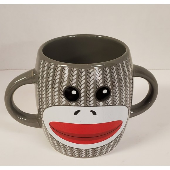Galerie | Other | Sock Monkey Coffee Mug Gray | Poshmark